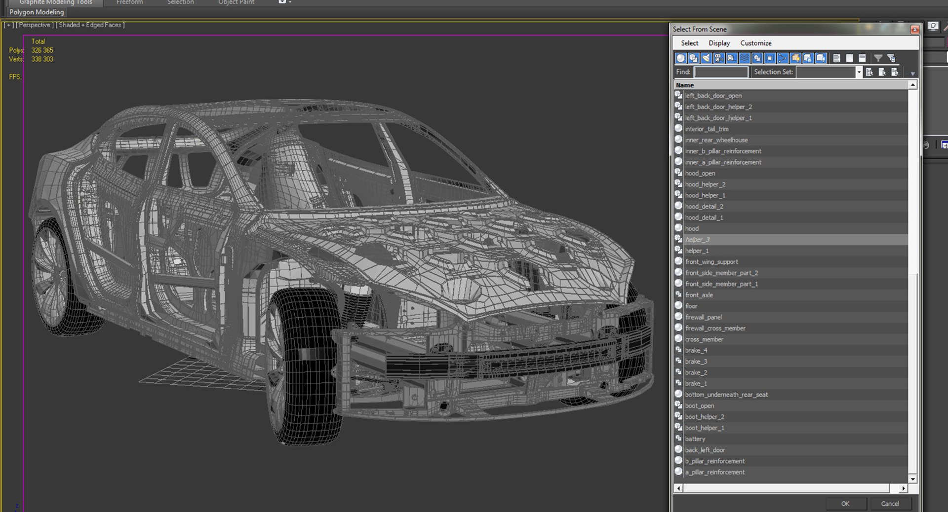 max tesla s frame chassis