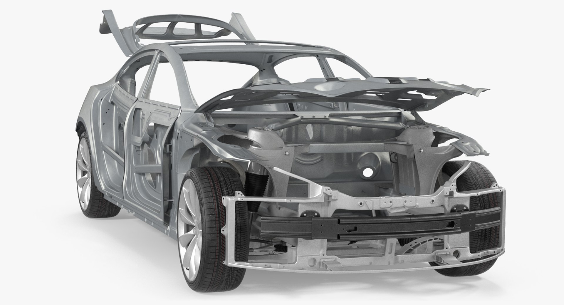 max tesla s frame chassis