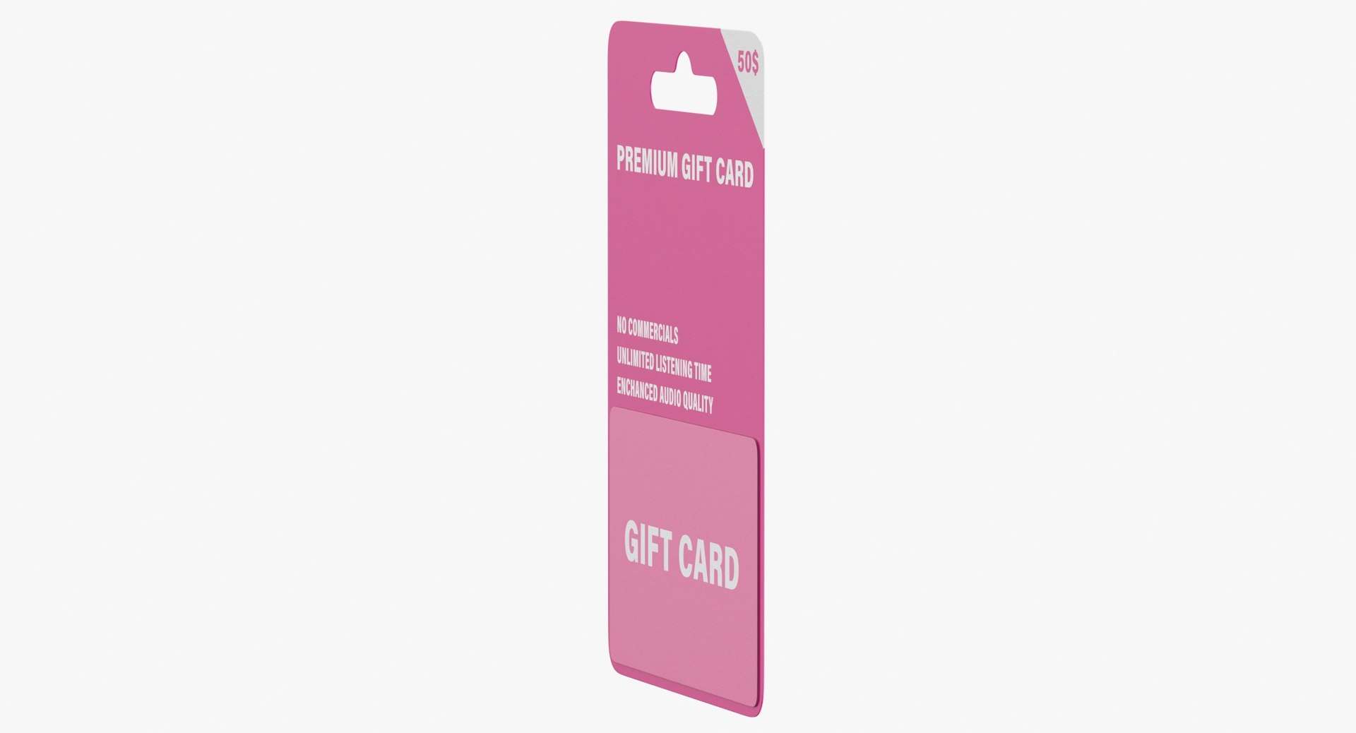 Gift Card 02 Blank and Generic Label 3D model - TurboSquid 2124810