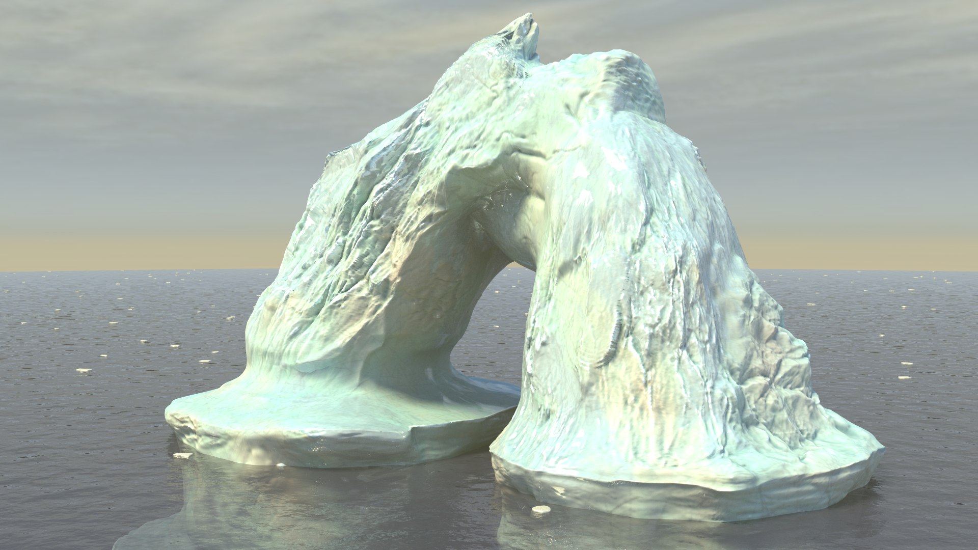 Iceberg Ice Berg 3d Obj