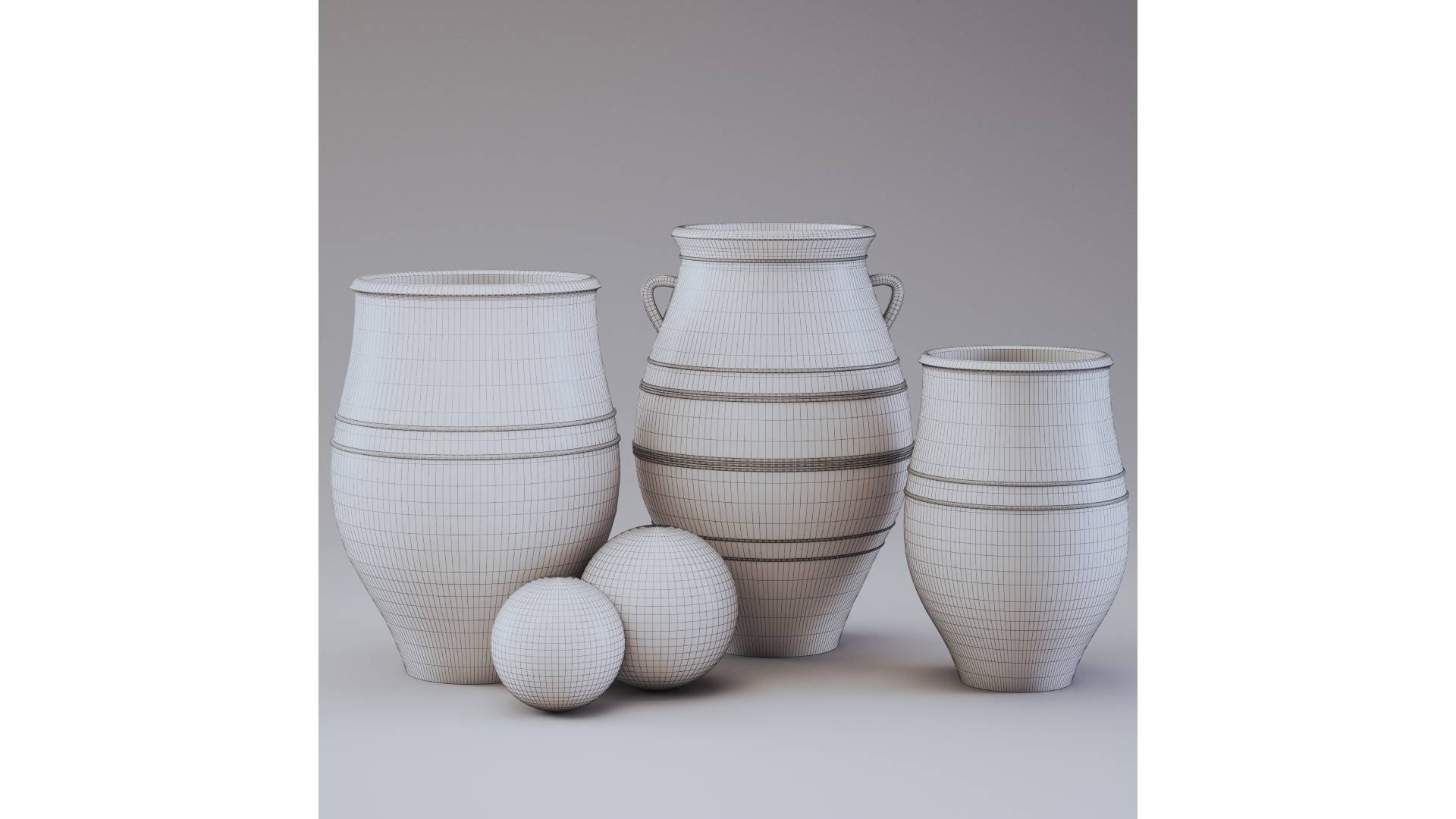 Planter Pots Model - TurboSquid 2034290