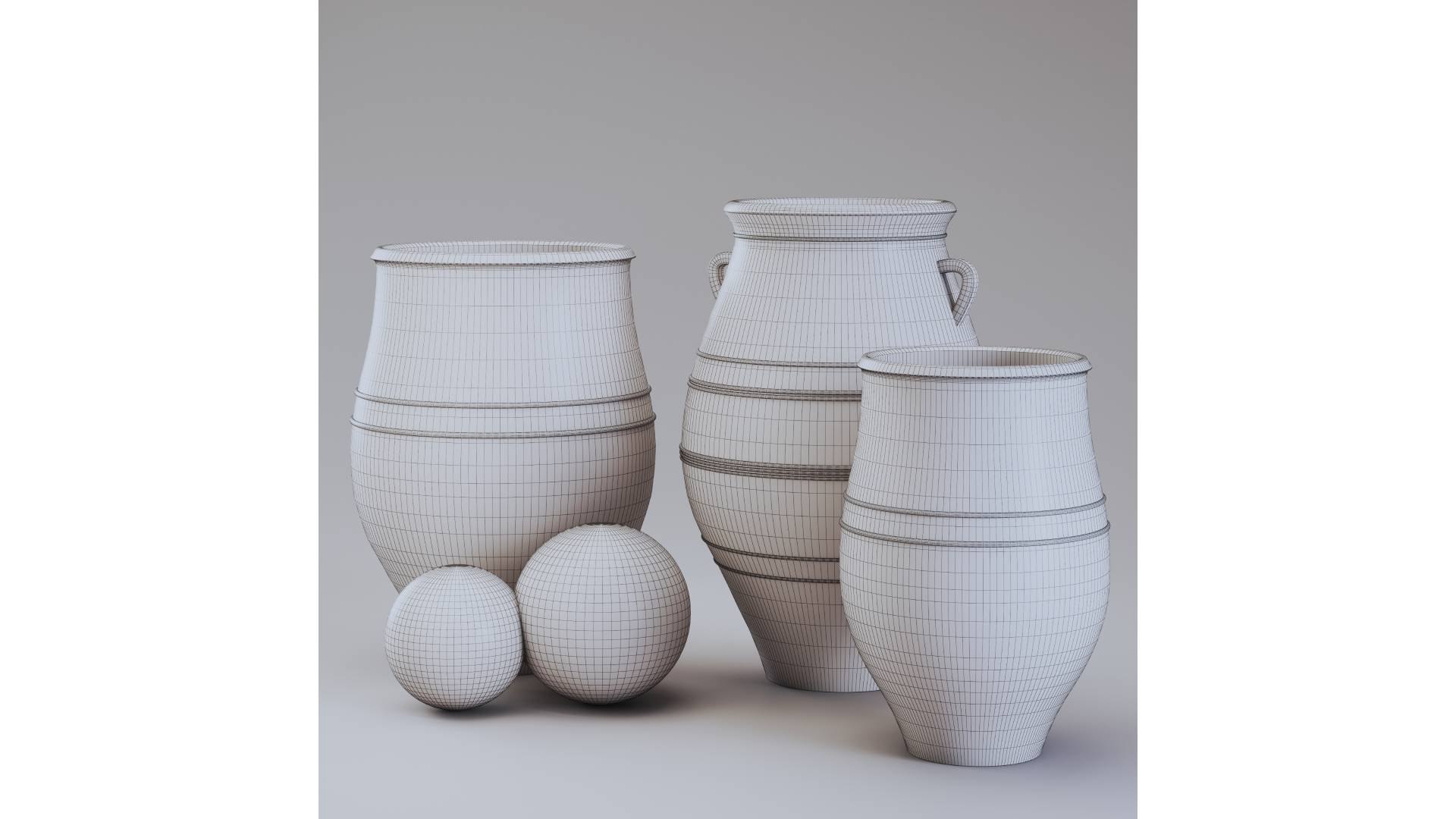 Planter Pots Model - TurboSquid 2034290