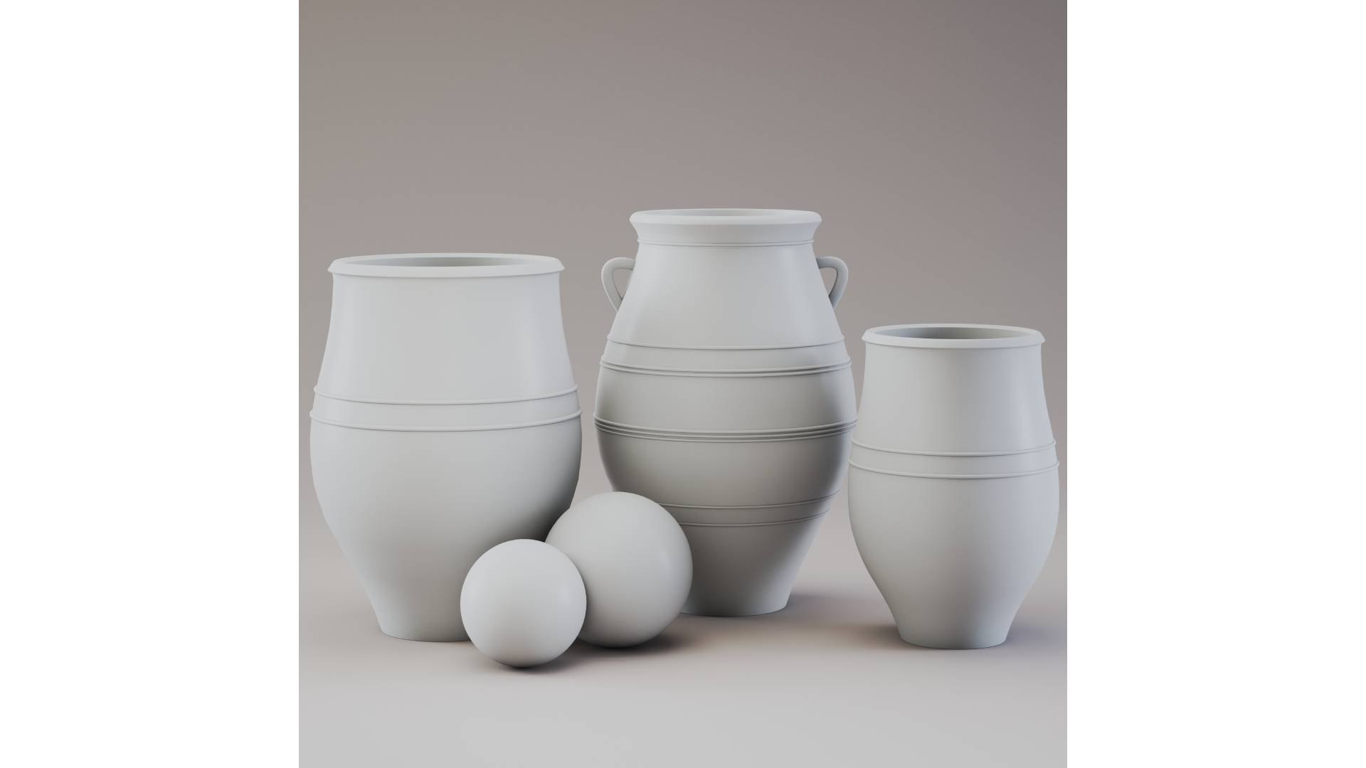 Planter Pots Model - TurboSquid 2034290