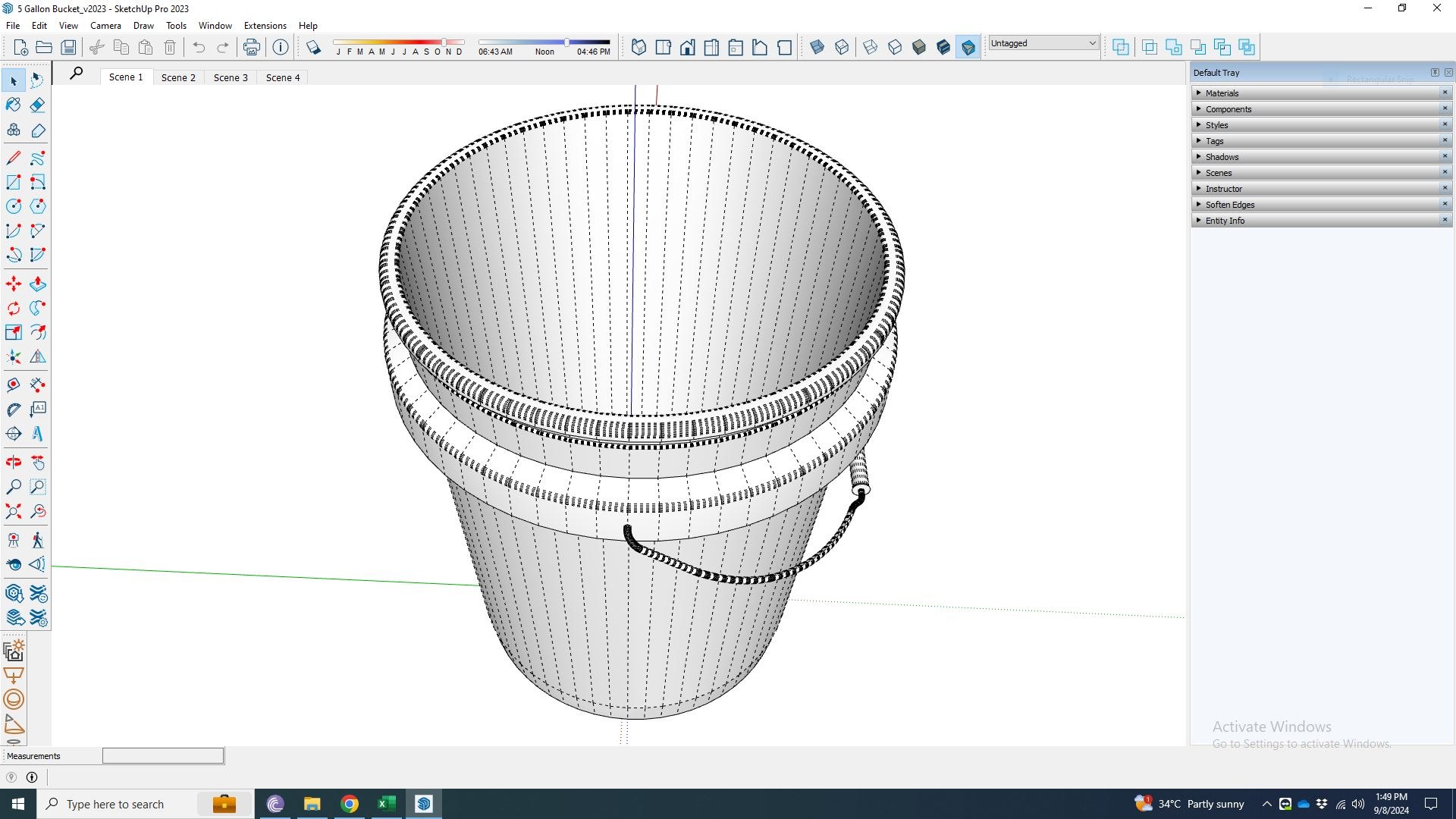 5 Gallon Bucket 3D - TurboSquid 2278443