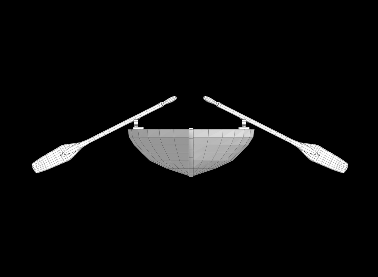 3d Row Boat Model