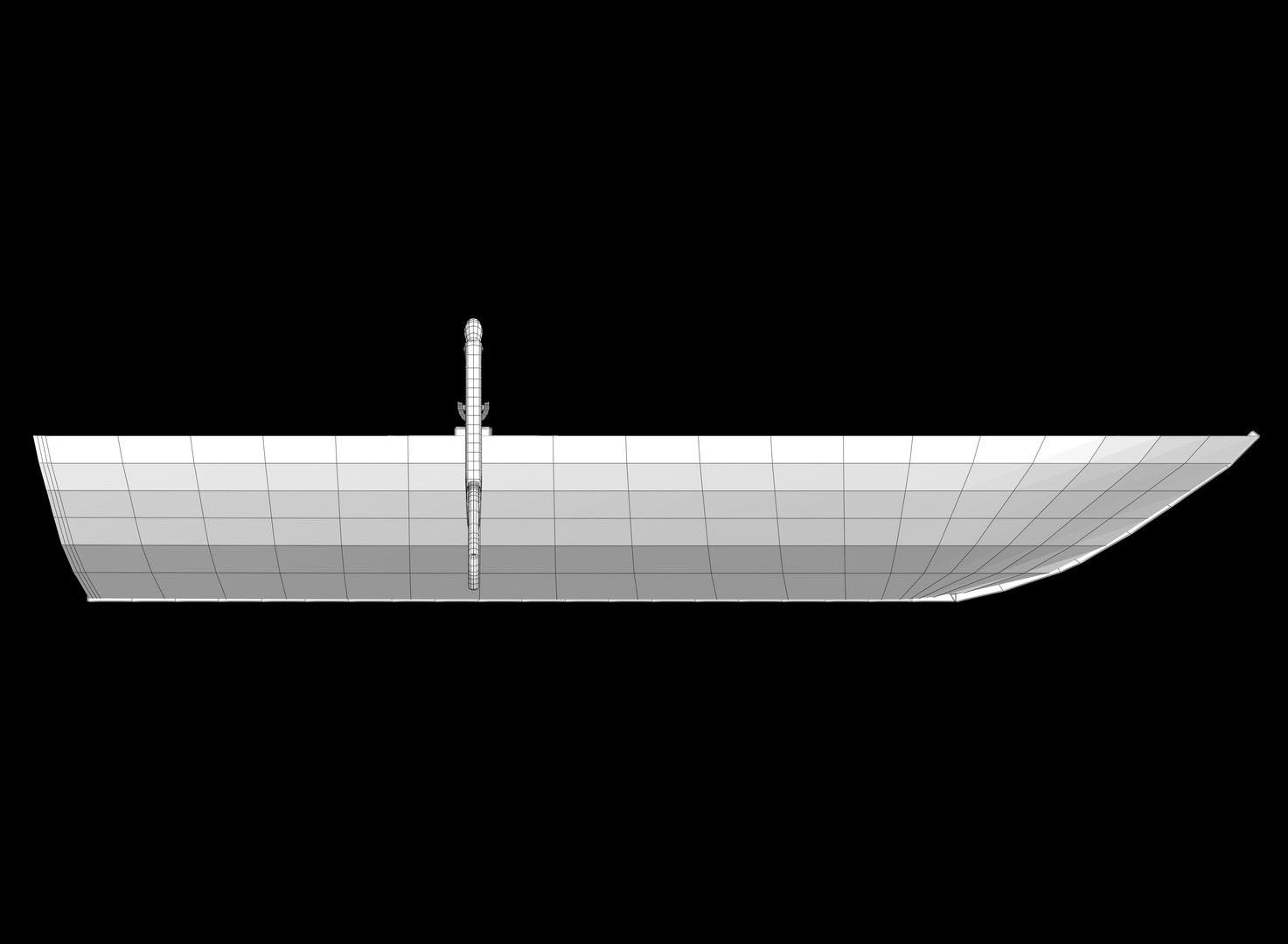 3d Row Boat Model