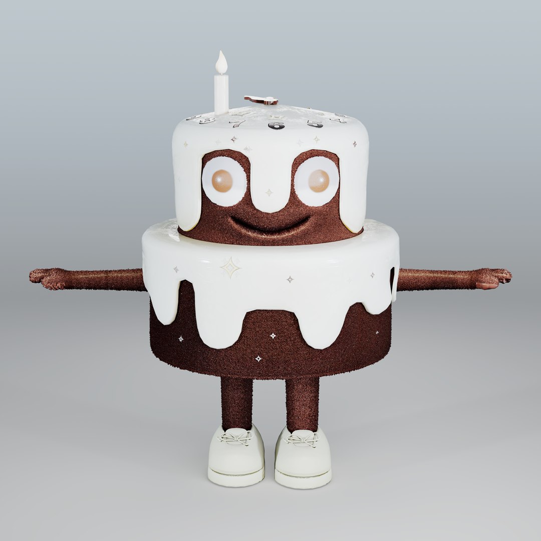 Free 3D Cartoon Cake Character 3D Model - TurboSquid 2509690