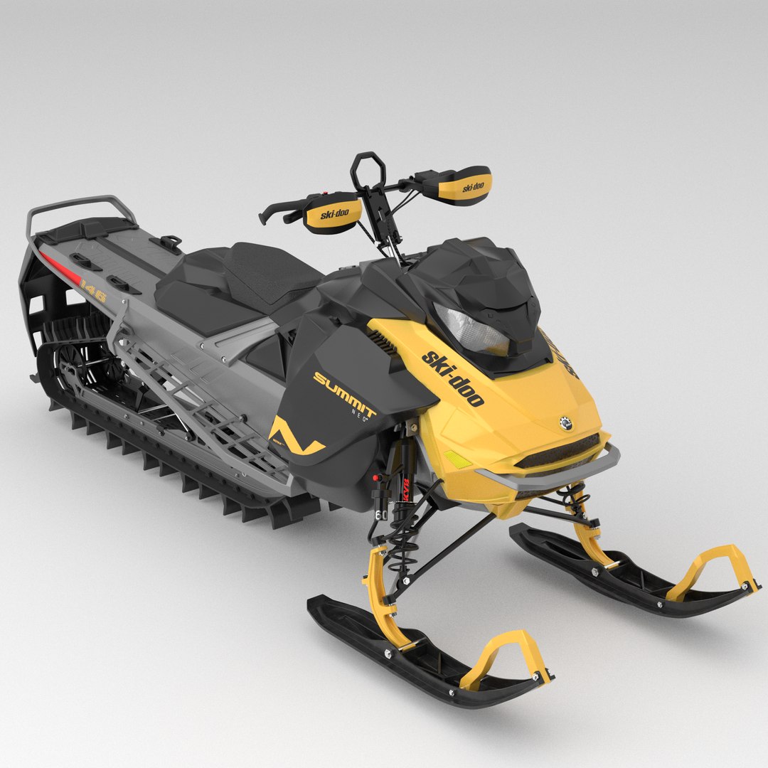Snowmobile Ski-Doo Summit Neo Black-Yellow 2025 3D Model - TurboSquid ...