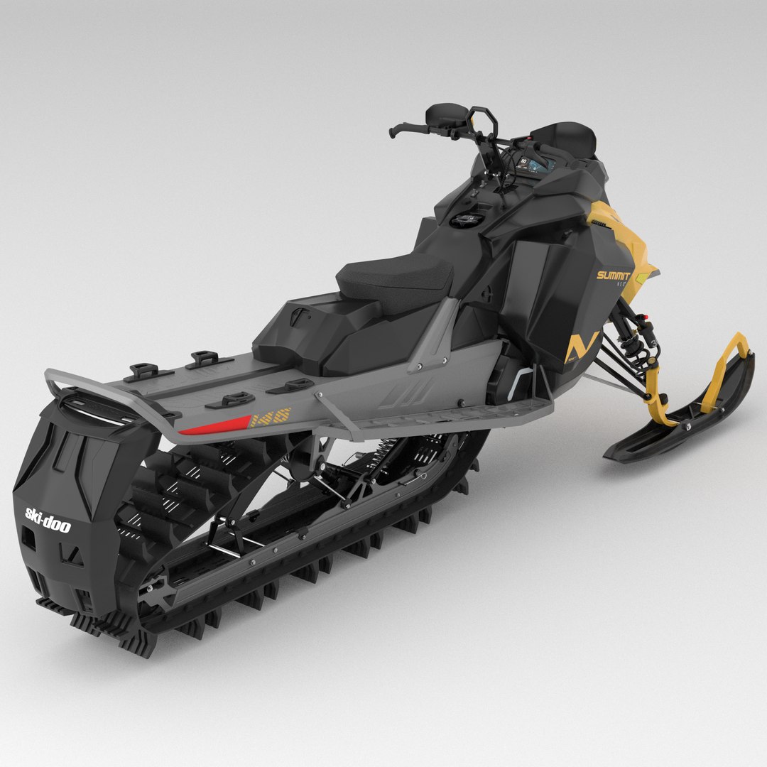 Snowmobile Ski-Doo Summit Neo Black-Yellow 2025 3D Model - TurboSquid ...
