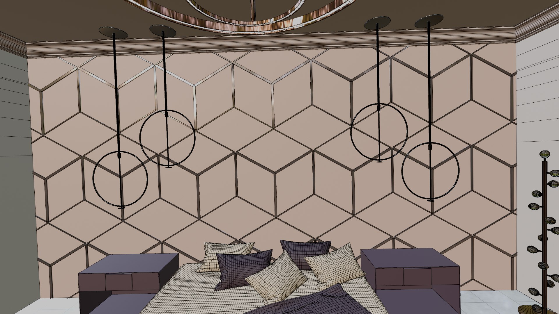 3D Realistic Bedroom Interior - TurboSquid 2400263