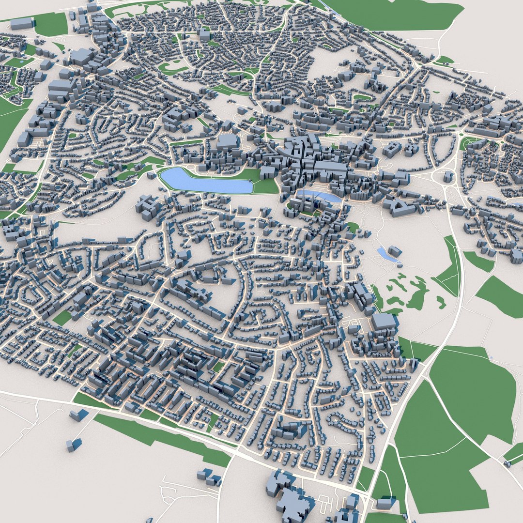 3D Lichfield City England Model - TurboSquid 2359353