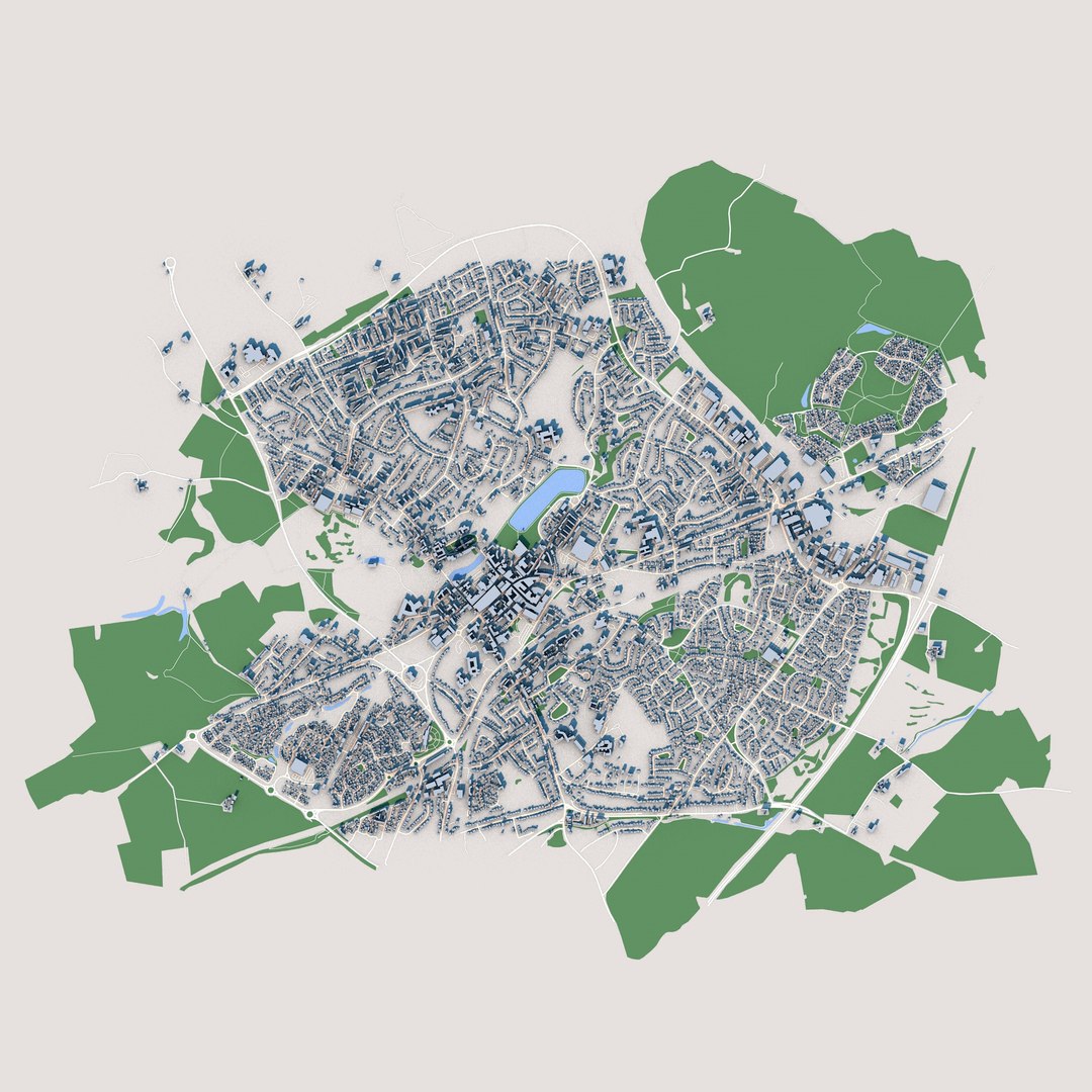 3D Lichfield City England Model - TurboSquid 2359353