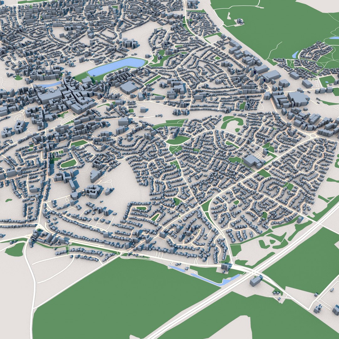 3D Lichfield City England Model - TurboSquid 2359353