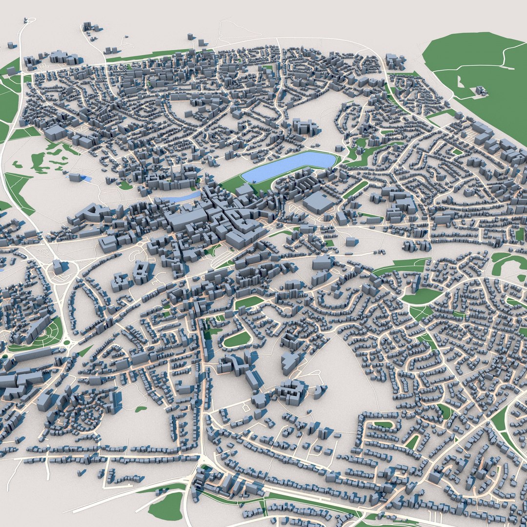 3D Lichfield City England Model - TurboSquid 2359353