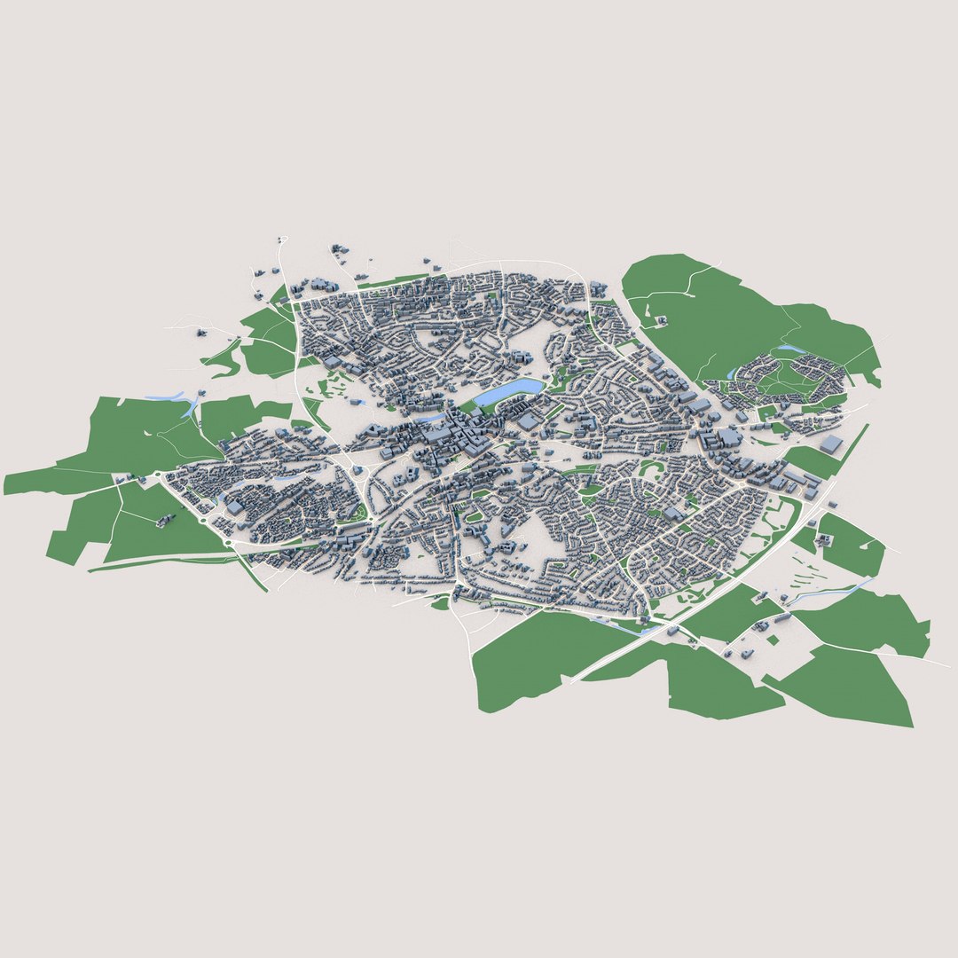 3D Lichfield City England Model - TurboSquid 2359353
