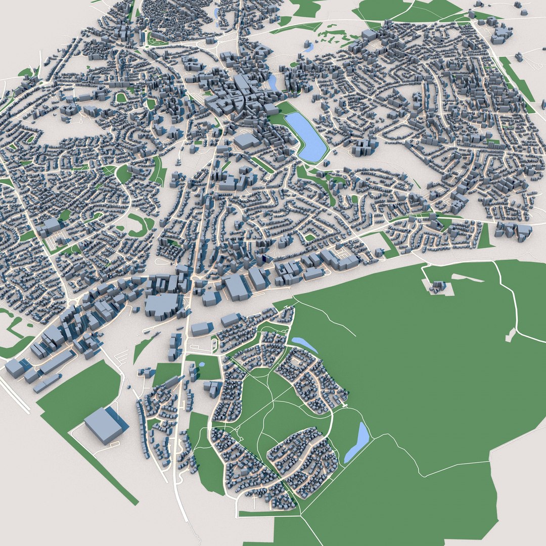 3D Lichfield City England Model - TurboSquid 2359353
