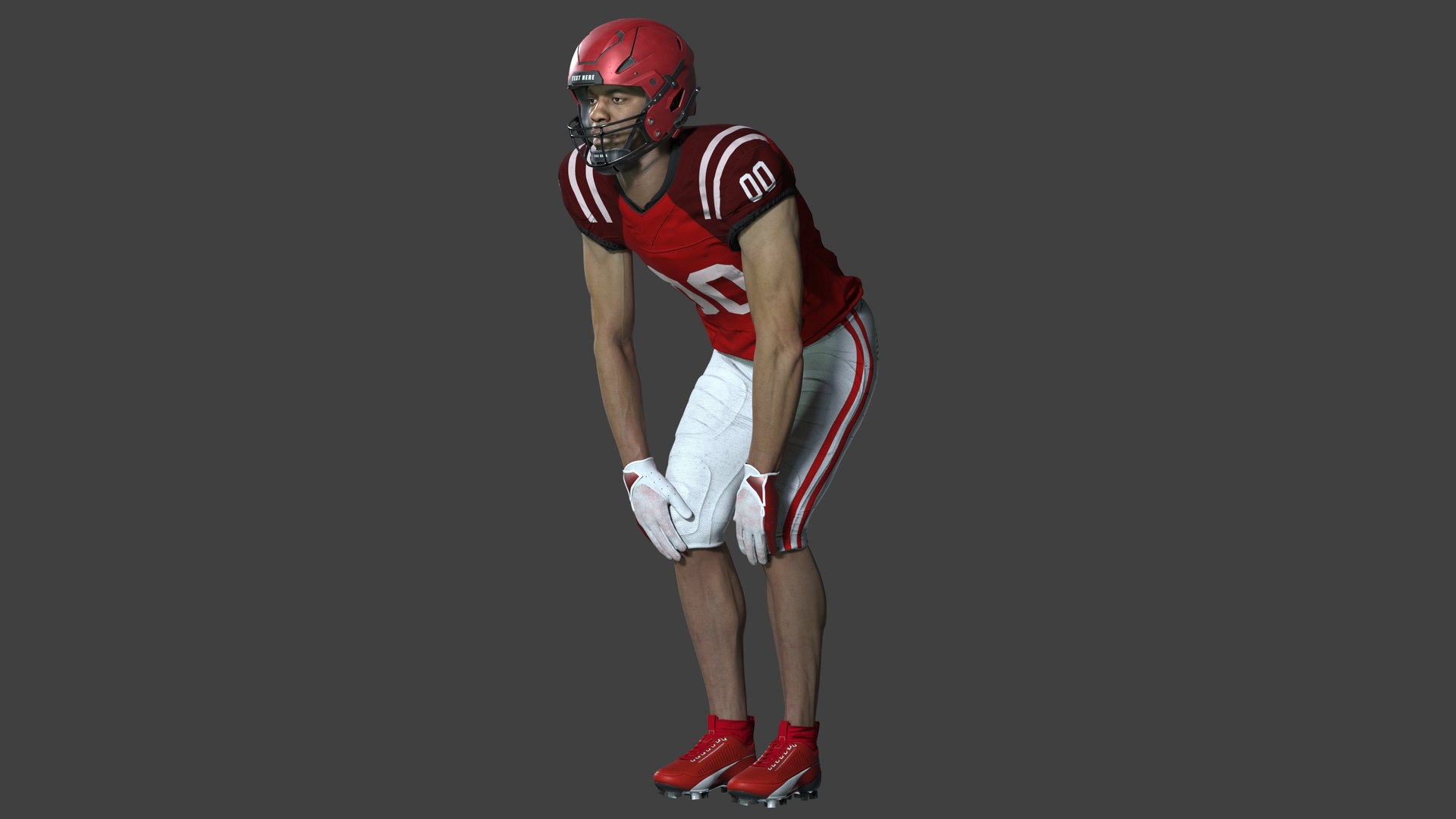 3D American Football Player - TurboSquid 2085732