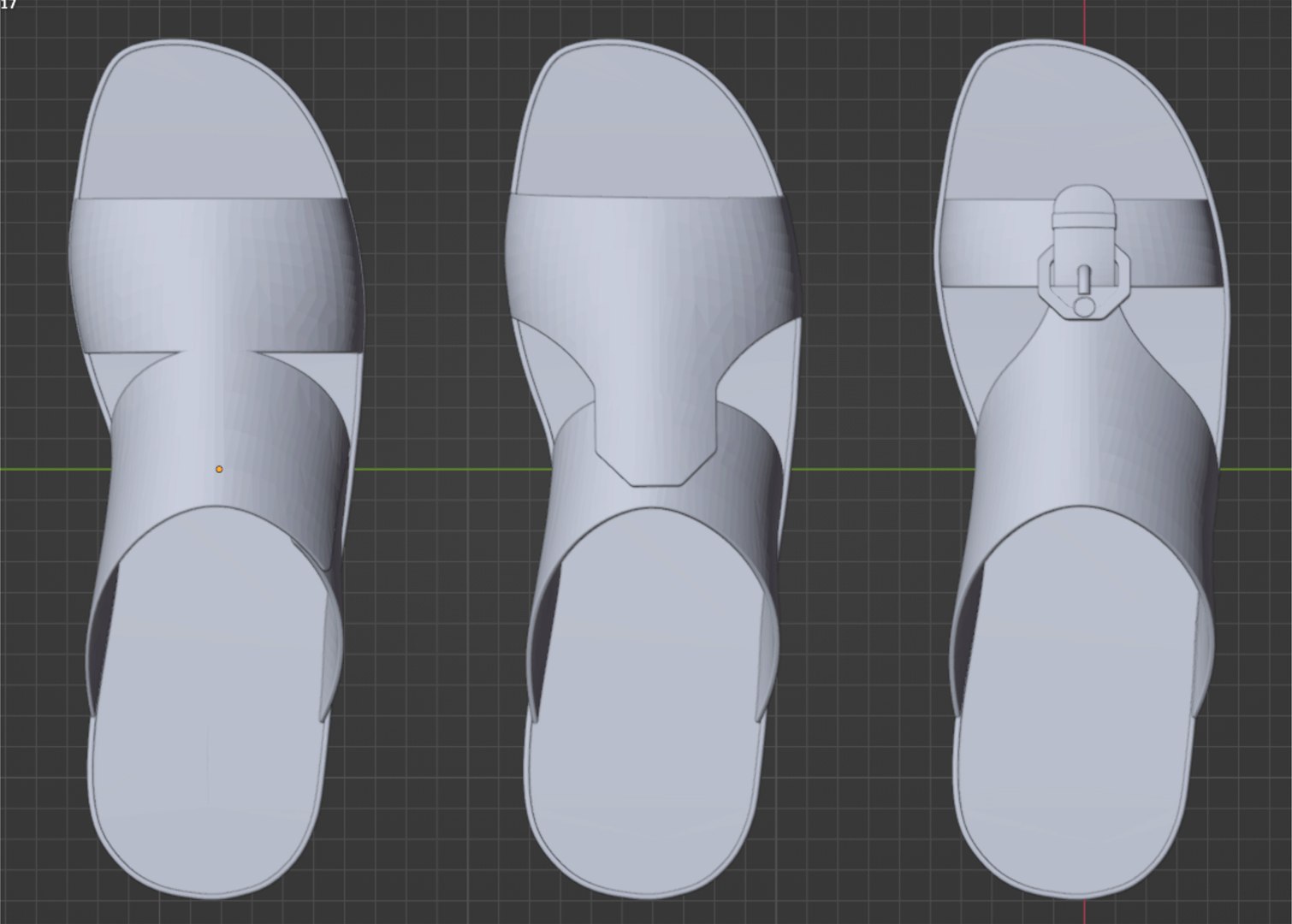 Mens Leather Sandals 3D Model - TurboSquid 2117884