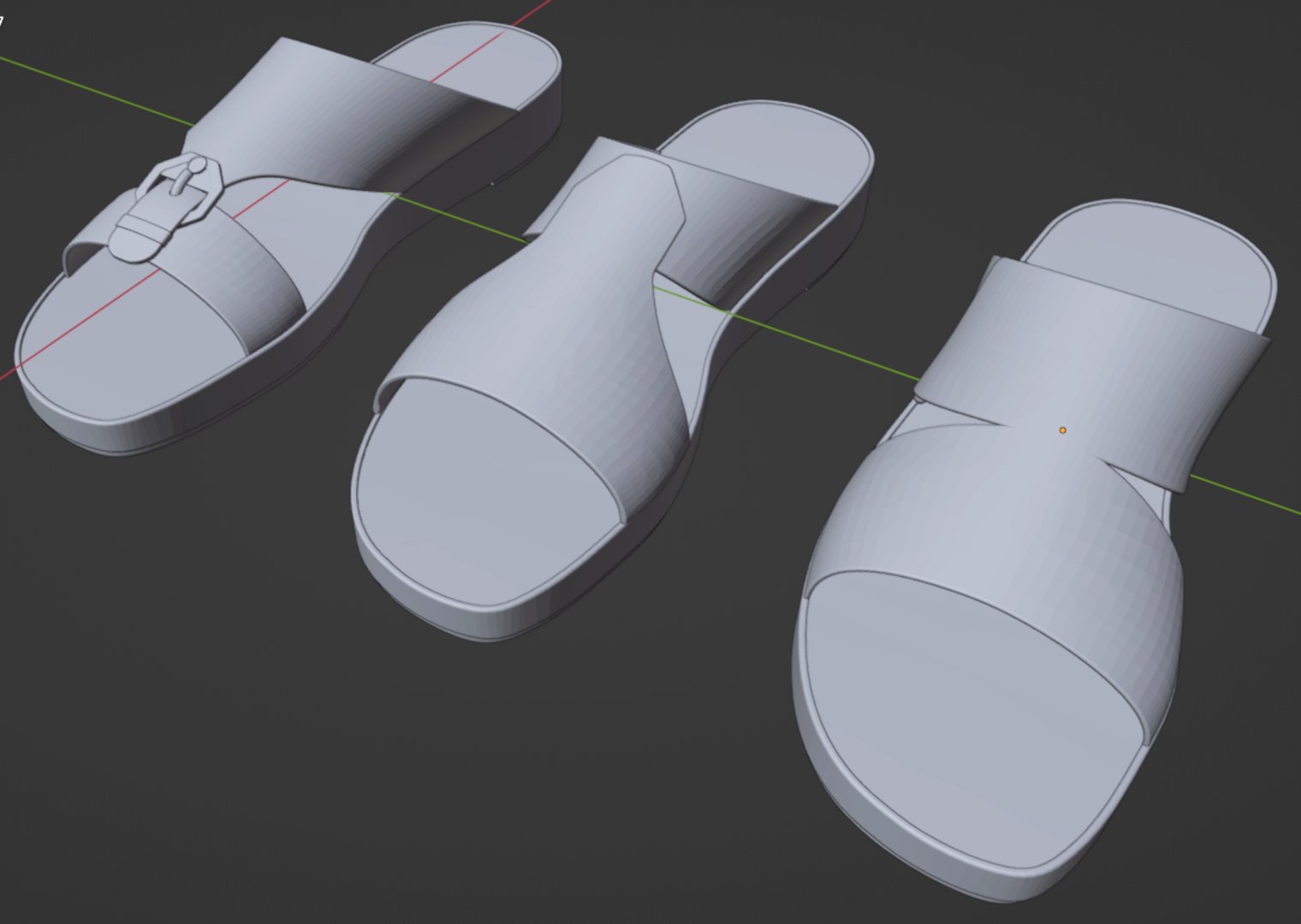 Mens Leather Sandals 3D Model - TurboSquid 2117884