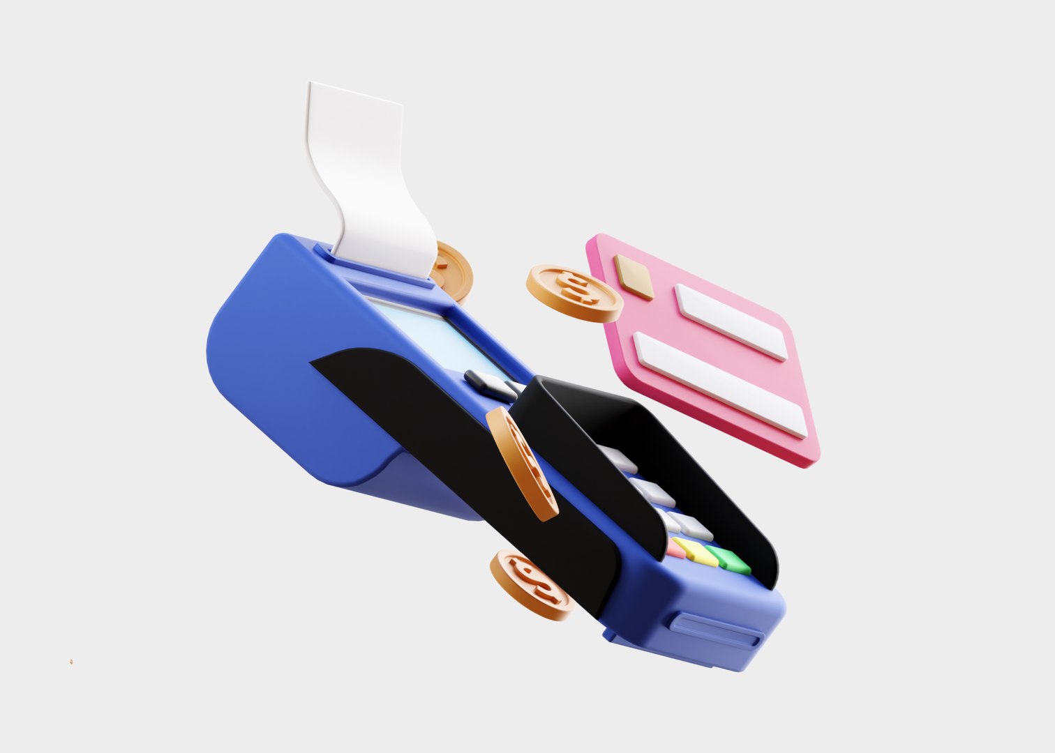 3D EDC Machine ATM 3D Illustration Model - TurboSquid 2230897