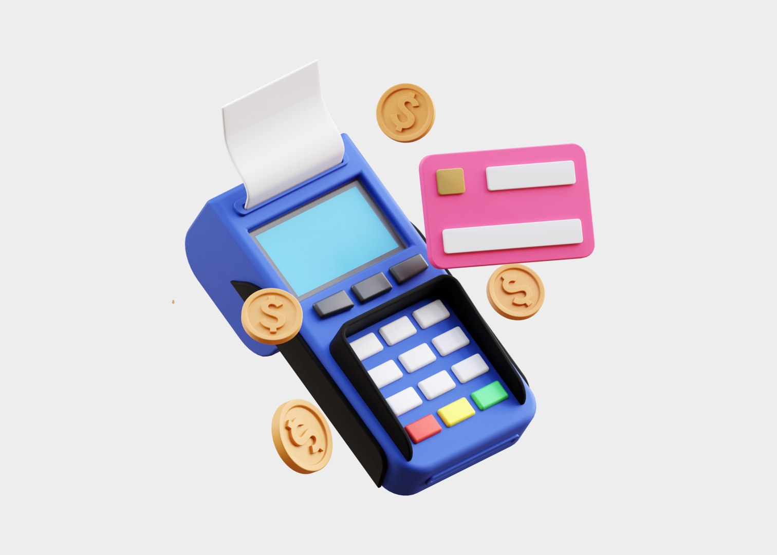 3D EDC Machine ATM 3D Illustration Model - TurboSquid 2230897