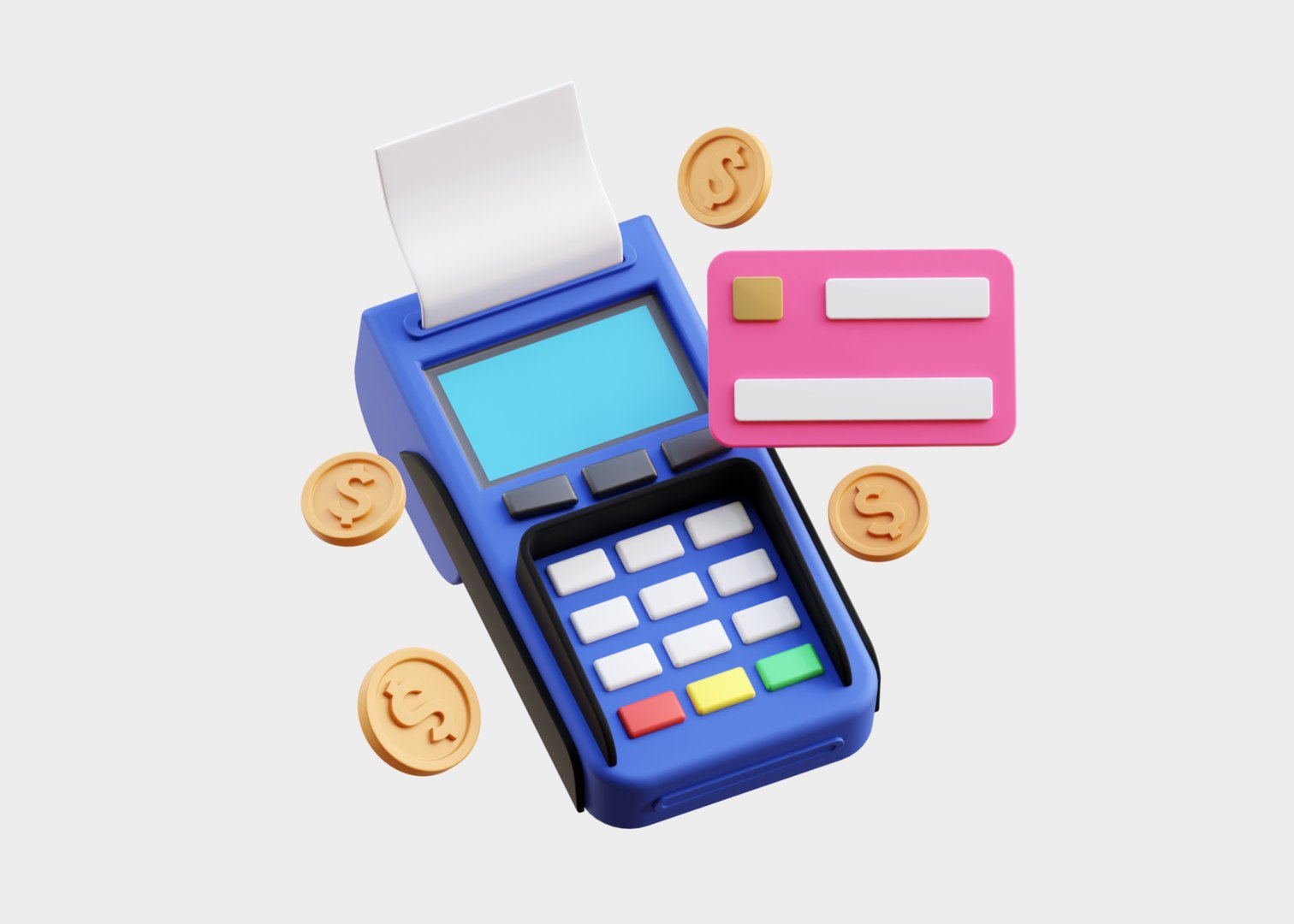 3D EDC Machine ATM 3D Illustration Model - TurboSquid 2230897