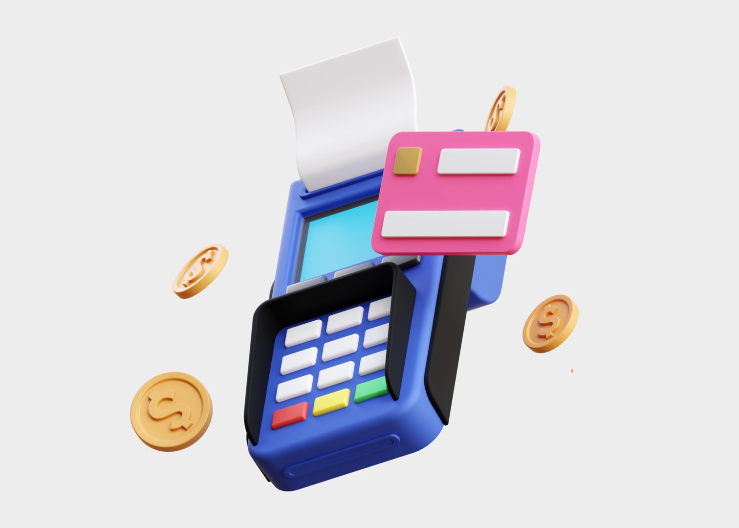 3D EDC Machine ATM 3D Illustration Model - TurboSquid 2230897