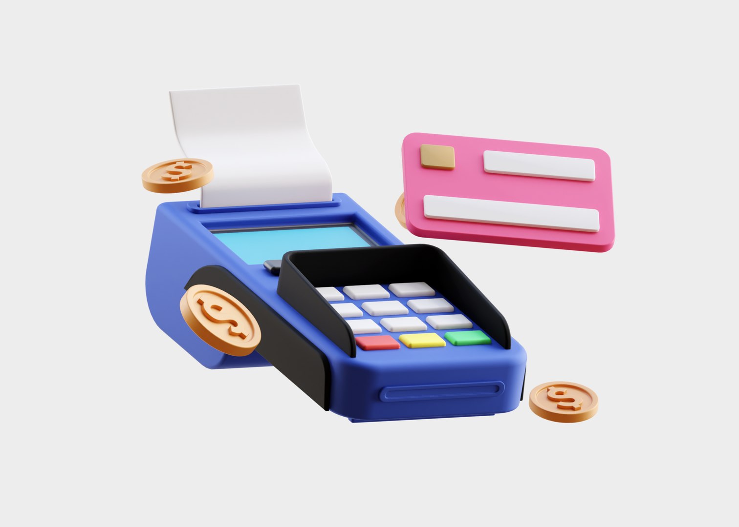 3D EDC Machine ATM 3D Illustration Model - TurboSquid 2230897