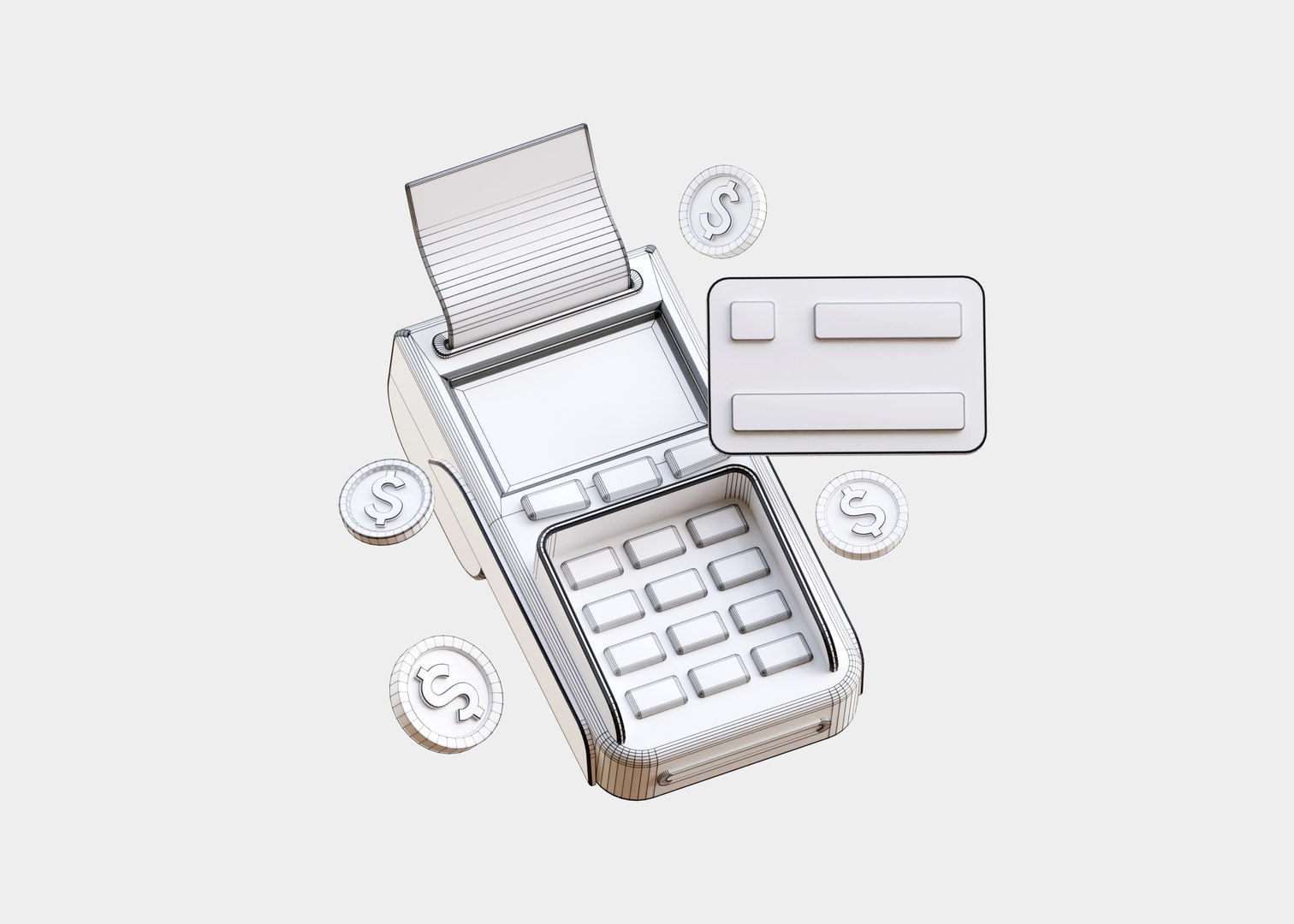 3D EDC Machine ATM 3D Illustration Model - TurboSquid 2230897