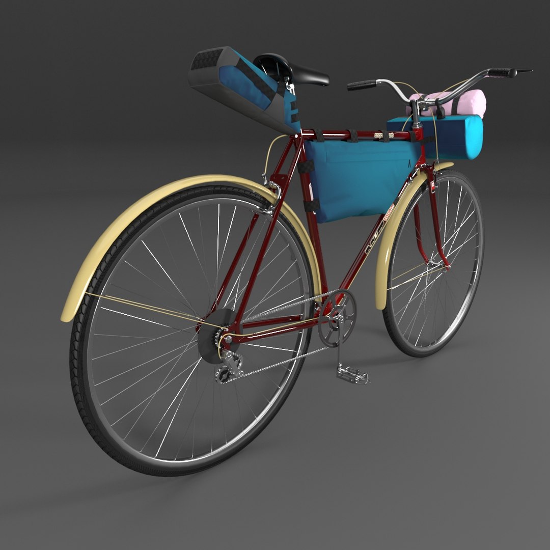 3D Touring Bike Tourist Bicycle Model - TurboSquid 1337744