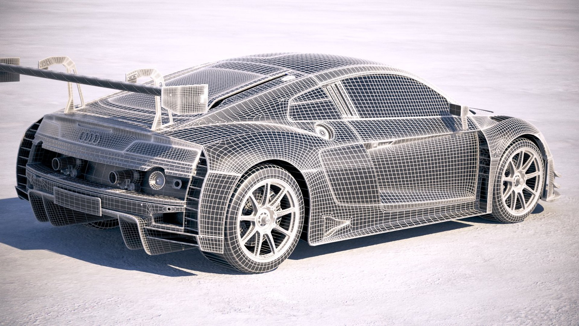 3D audi r8 lms model - TurboSquid 1469686