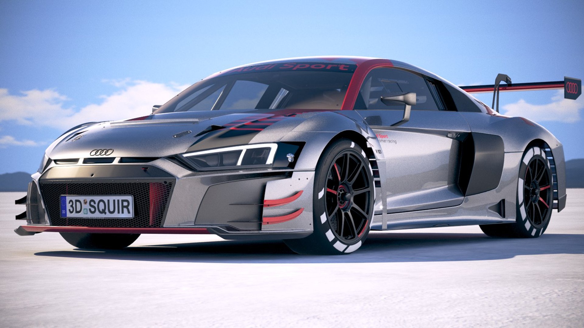 3D audi r8 lms model - TurboSquid 1469686