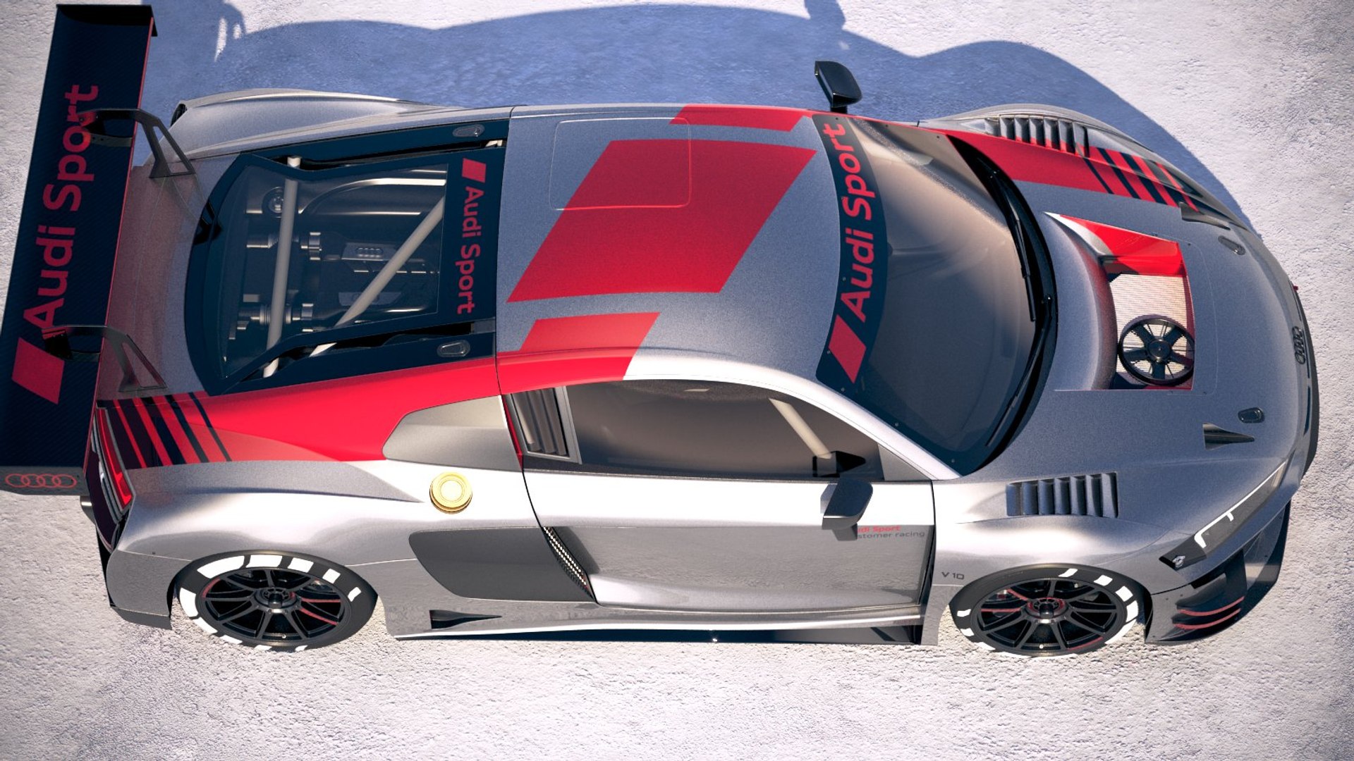 3D audi r8 lms model - TurboSquid 1469686