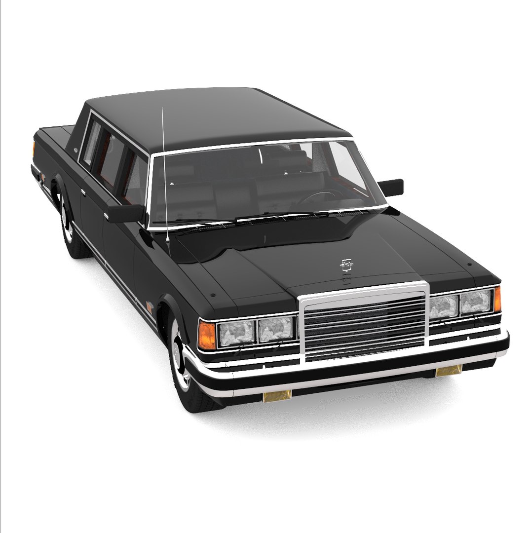 3d model zil-41047 limousine soviet