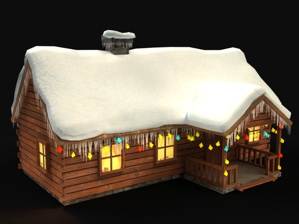 christmas house 3d max