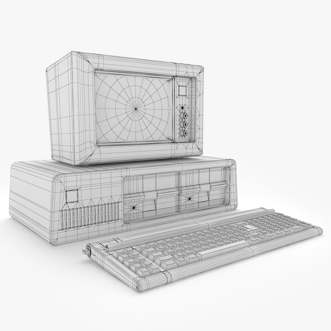 Retro Computer Model - TurboSquid 1189594