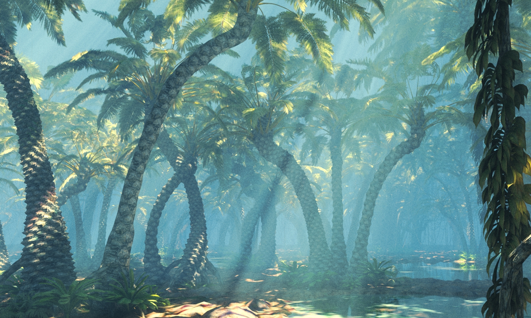 Jurassic Jungle Animated 3D Model - TurboSquid 2289662