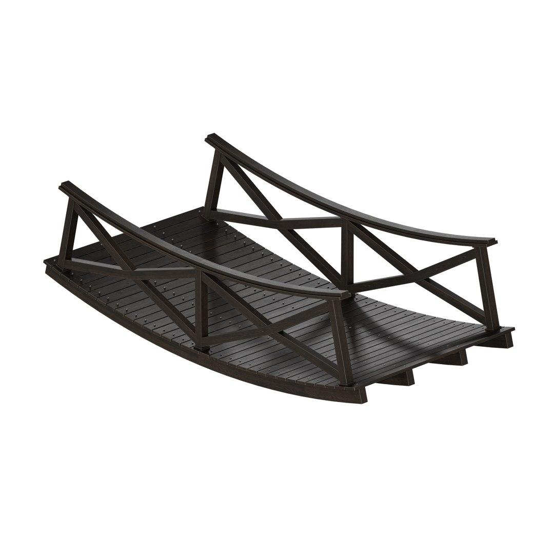 Wooden Plank Arch Bridge 3D Model - TurboSquid 2164468