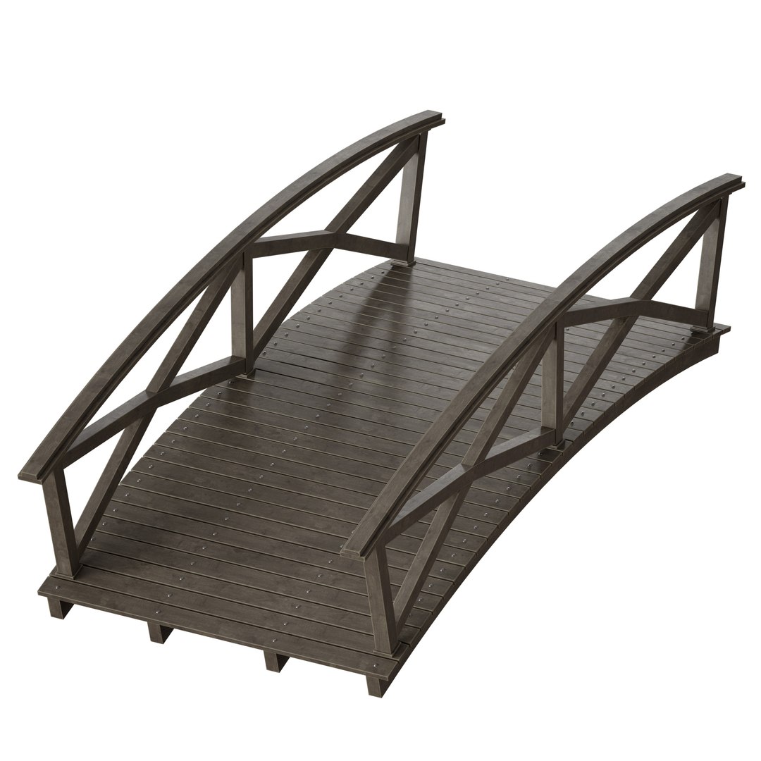 Wooden Plank Arch Bridge 3D Model - TurboSquid 2164468