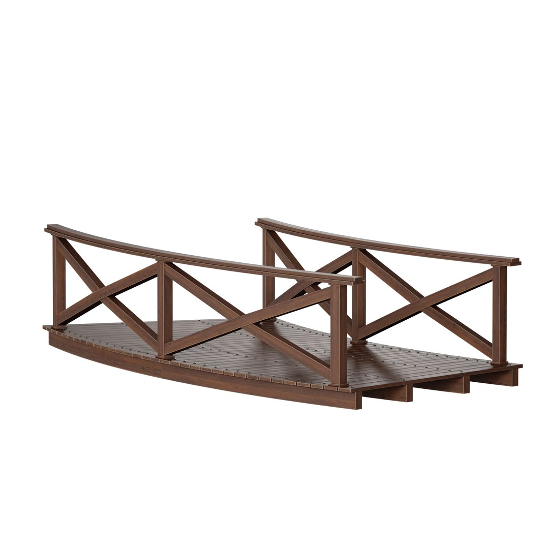 Wooden Plank Arch Bridge 3D Model - TurboSquid 2164468