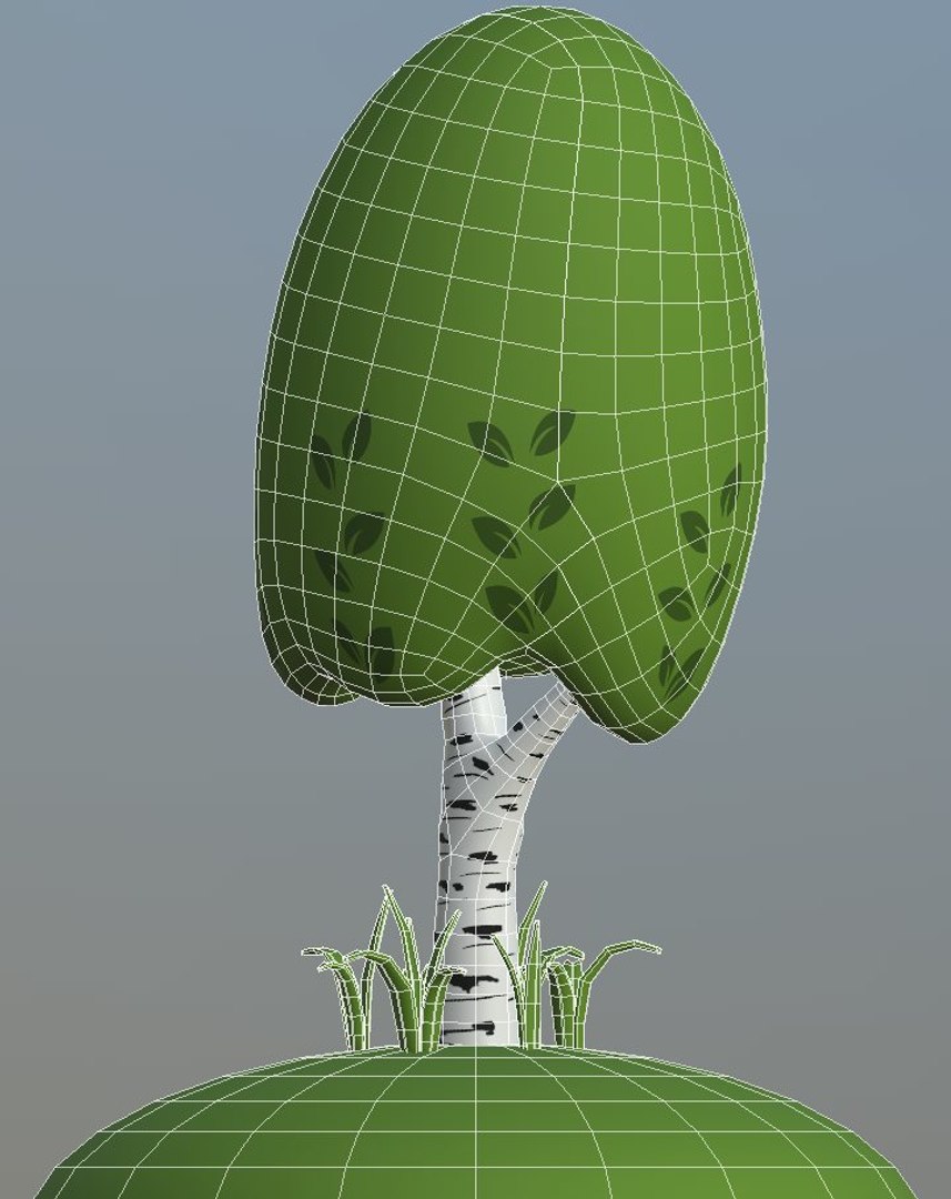 Cartoon Birch 3D - TurboSquid 1455409