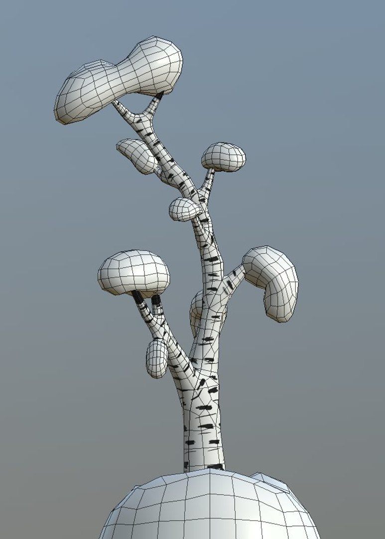 Cartoon Birch 3D - TurboSquid 1455409