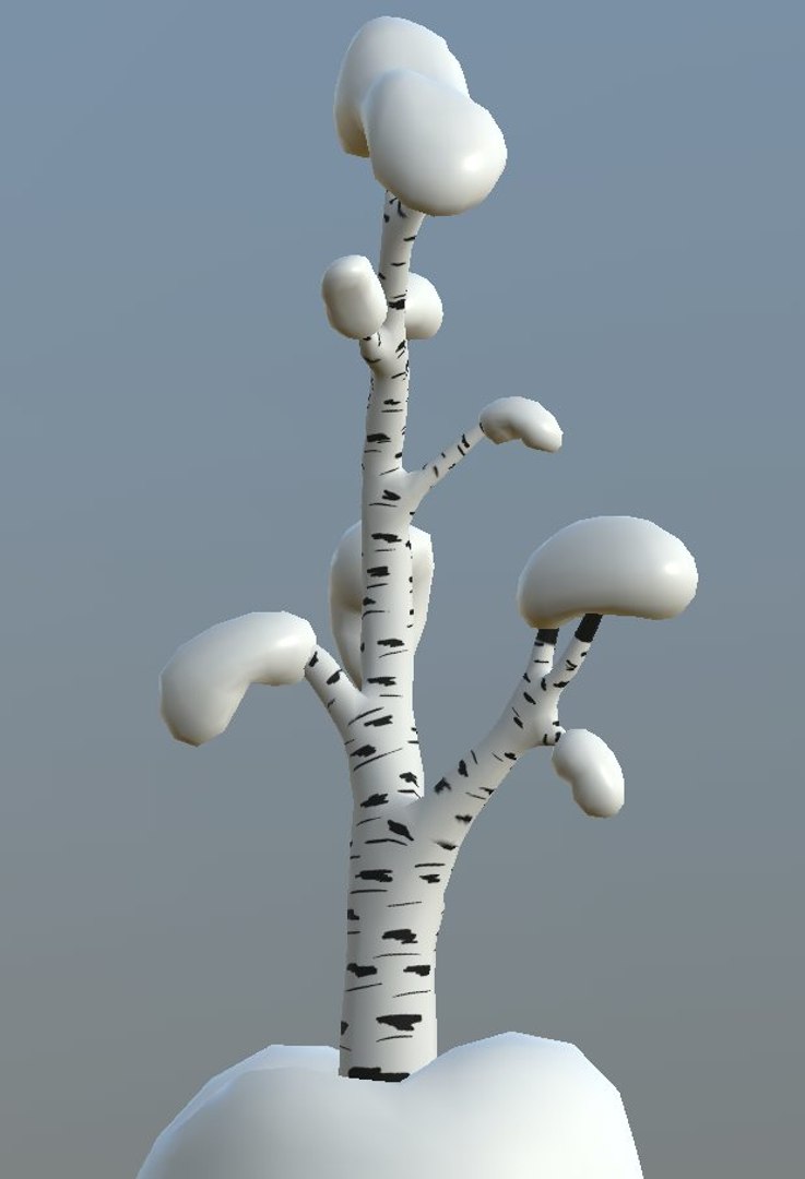 Cartoon Birch 3D - TurboSquid 1455409