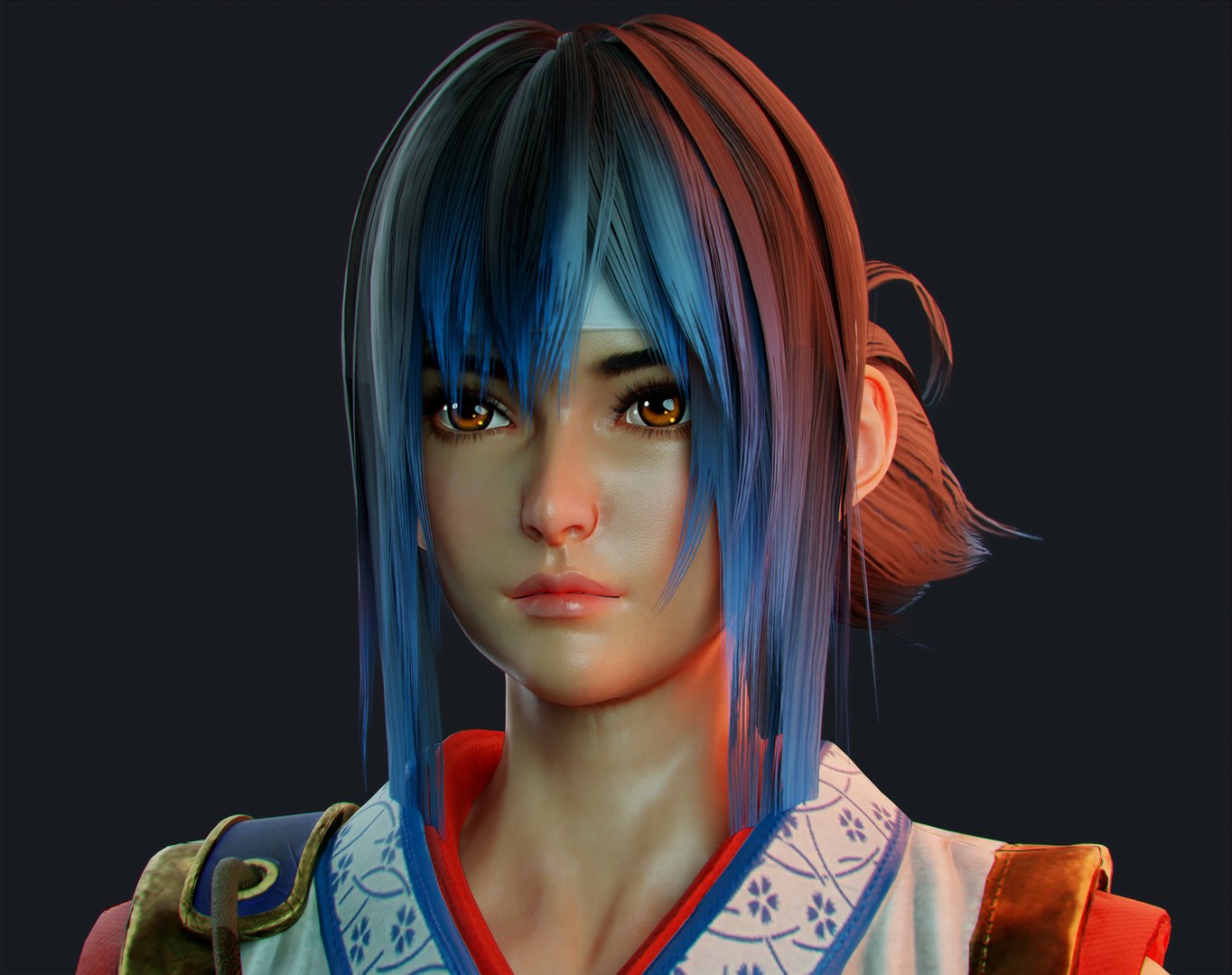 Cute Girl Anime Rigged 3D Model - TurboSquid 1848517
