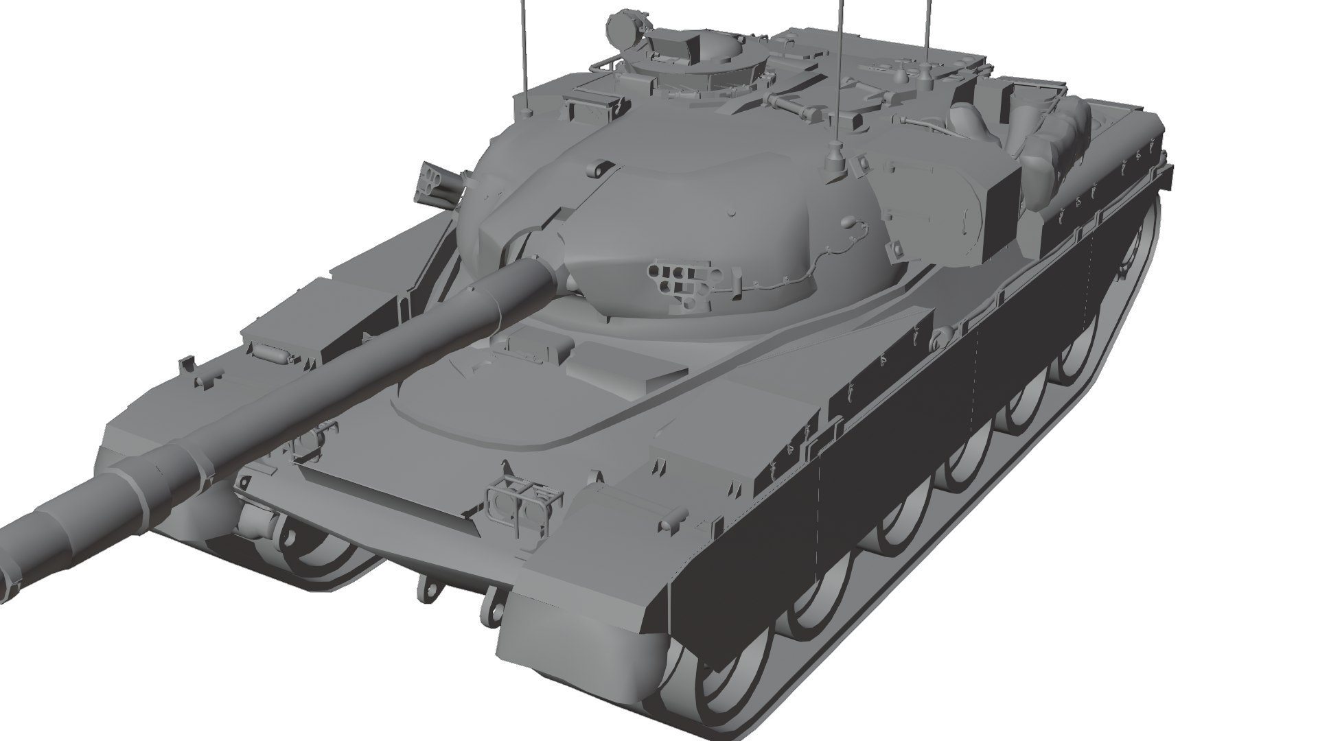 Tank Chieftain MK5 3D Model - TurboSquid 1851492