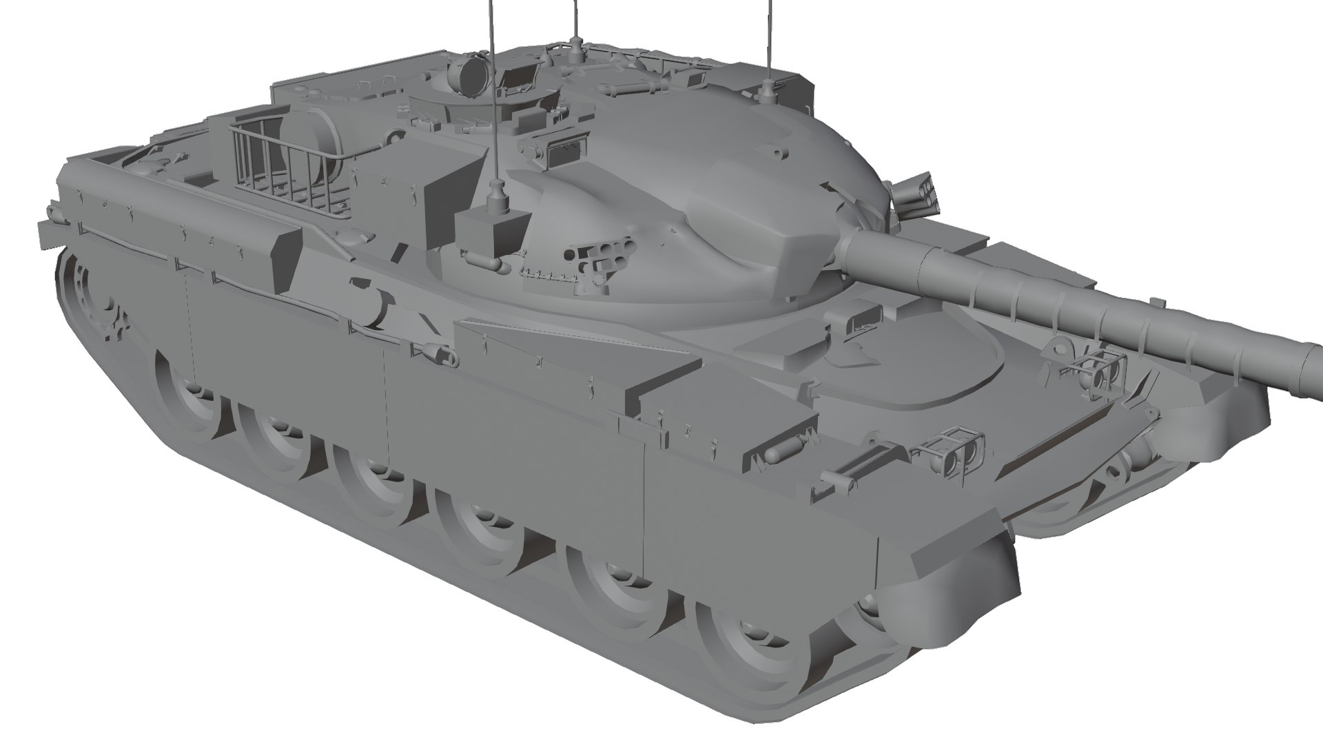 Tank Chieftain MK5 3D Model - TurboSquid 1851492