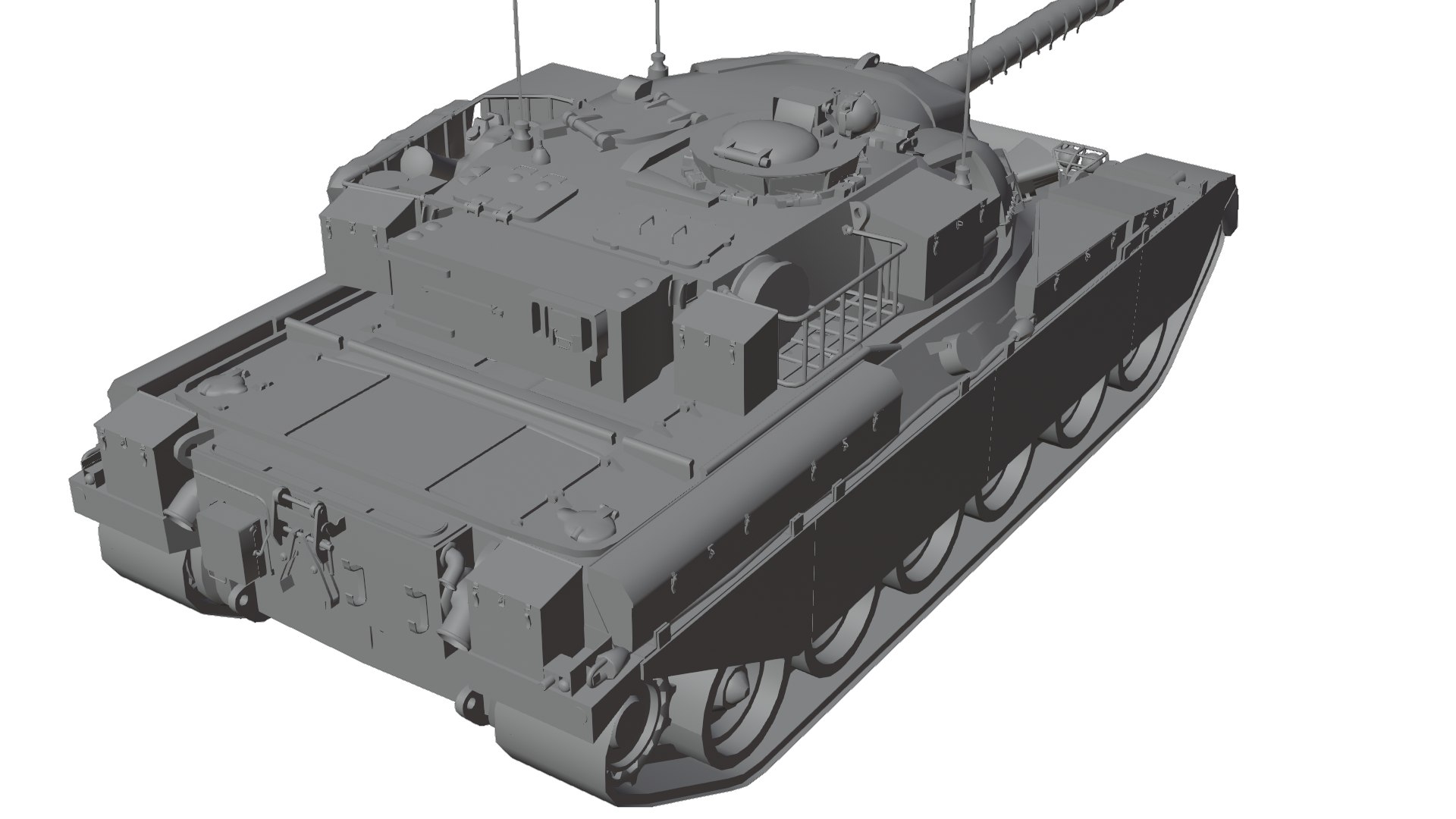 Tank Chieftain MK5 3D Model - TurboSquid 1851492