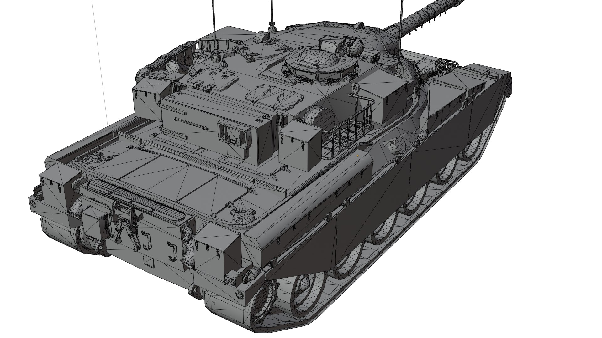 Tank Chieftain MK5 3D Model - TurboSquid 1851492