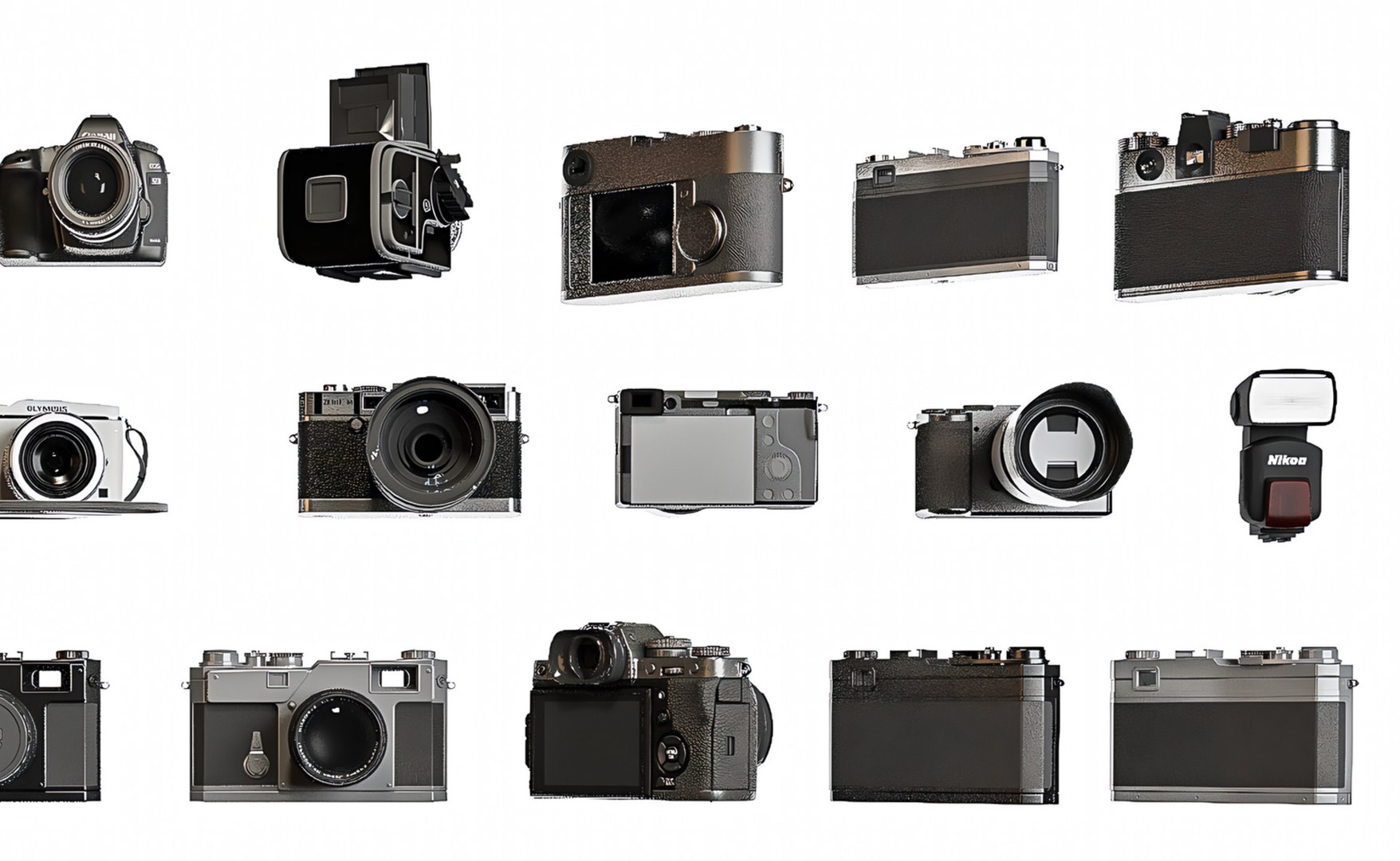Digital Cameras Collection Lens Mirrorless Digital Camera Model ...