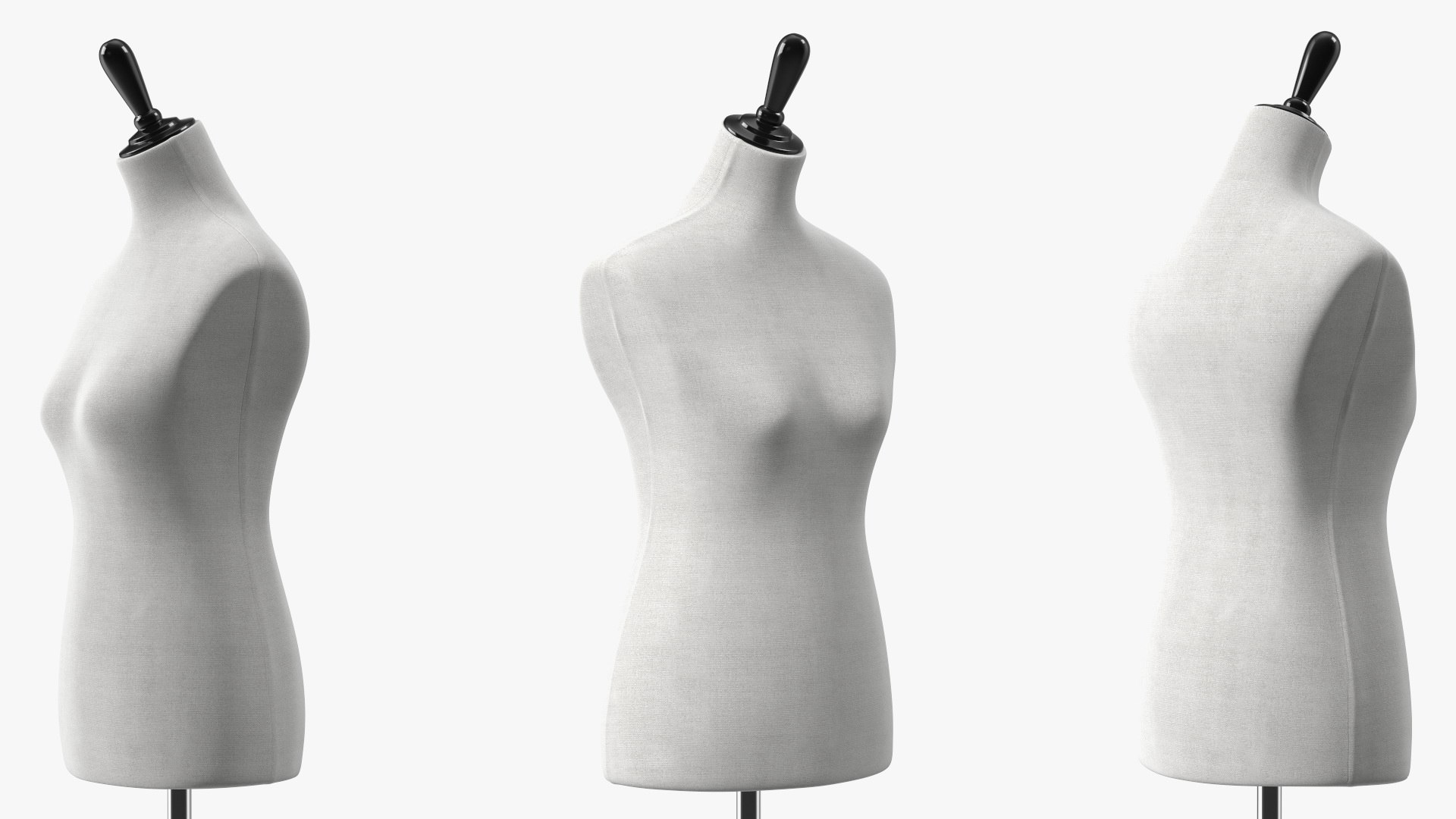 3D Female Sewing Mannequin Torso With Stand - TurboSquid 2148591